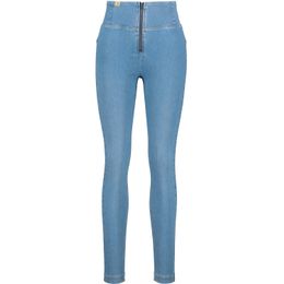 alife and kickin Jeansjeggings ALIFE & KICKIN "Damen ChiaraAK A Jeggings, Leggings", Damen, Gr. L, Normalgr&ouml;&szlig;en, blau (light denim), 86% Baumwolle, 8% Polyester, 6% Elasthan, Jeans
