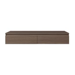 Selsey H&auml;ngeschreibtisch, Dunkelbraun, Holzwerkstoff, 2 Schubladen, Rechteckig, 120x19x50 cm, Arbeitszimmer, Schreibtische, B&uuml;rotische
