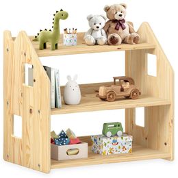 Idimex Kinderregal, Natur, Holz, Kiefer, Vintage, 65x60x40 cm, FSC Mix, Kinder- & Jugendzimmer, Kinderm&ouml;bel, Kinderregale