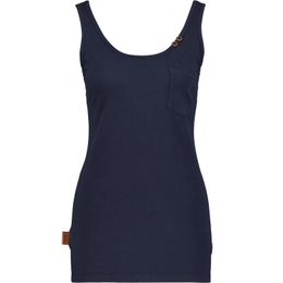 alife and kickin T-Shirt ALIFE & KICKIN "Damen JennyAK T-Shirt", Damen, Gr. L, blau (marine), 60% Baumwolle, 40% Polyester, Shirts T-Shirt