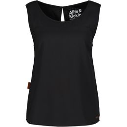 alife and kickin Blusentop ALIFE & KICKIN "Damen GiuliaAK A", Damen, Gr. L, moonless, 100% Polyester, Blusen Blusentop