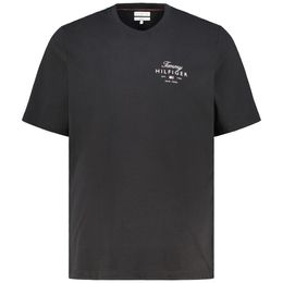 Herren Gro&szlig;e Gr&ouml;&szlig;en | Tommy Hilfiger T-Shirt mit Label-Print Farbe schwarz Gr&ouml;&szlig;e: 4XL