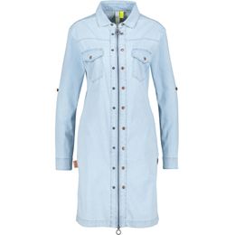 alife and kickin Jeanskleid ALIFE & KICKIN "Damen JudyAK DNM", Damen, Gr. L, Normalgr&ouml;&szlig;en, blau (light denim), 95% Baumwolle, 5% Elasthan, Kleider