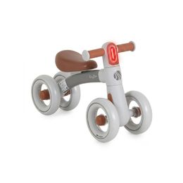 Byox Laufrad RollyBoo 10 Zoll EVA-Reifen Sto&szlig;d&auml;mpfer Beleuchtung 4 R&auml;der braun