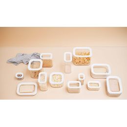 Vorratsdose Mepal "Vorratsdosen Modula 12er Set", wei&szlig;, B:2cm H:2cm L:2cm, Kunststoff, Lebensmittelaufbewahrungsbeh&auml;lter, Vorratsdose
