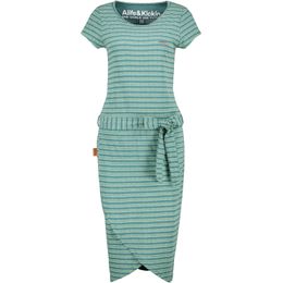 alife and kickin Blusenkleid ALIFE & KICKIN "Damen TheaAK Sommerkleid, Kleid", Damen, Gr. M, Normalgr&ouml;&szlig;en, gr&uuml;n (schwarz forest), 65% Baumwolle, 35% Polyester, Kleider Blusenkleid