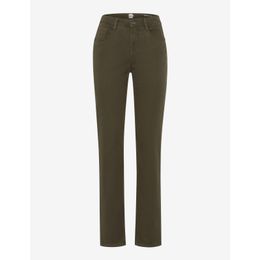 Brax Damen Five-Pocket-Hose Style CAROLA DARK KHAKI Gr&uuml;n Khaki, gr&uuml;n - khaki, Gr. 44