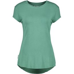 alife and kickin Rundhalsshirt ALIFE & KICKIN "Damen MimmyAK A T-Shirt", Damen, Gr. L, gr&uuml;n (myrte), 95% Viskose, 5% Elasthan, Shirts Rundhalsshirt
