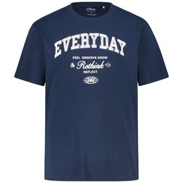 Herren Gro&szlig;e Gr&ouml;&szlig;en | s.Oliver T-Shirt aus Baumwolle Farbe dunkelblau Gr&ouml;&szlig;e: 3XL