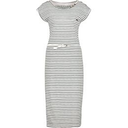 alife and kickin Jerseykleid ALIFE & KICKIN "Damen MelliAK Sommerkleid, Kleid", Damen, Gr. L, Normalgr&ouml;&szlig;en, blau (cloudy), 65% Baumwolle, 35% Polyester, Kleider Jerseykleid