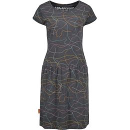 alife and kickin Blusenkleid ALIFE & KICKIN "Damen ShannaAK Sommerkleid, Kleid", Damen, Gr. M, Normalgr&ouml;&szlig;en, schwarz (moonless), 65% Baumwolle, 35% Polyester, Kleider Blusenkleid