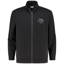 Herren Gro&szlig;e Gr&ouml;&szlig;en | Tommy Hilfiger Sweatjacke mit Label-Print Farbe schwarz Gr&ouml;&szlig;e: 3XL