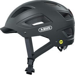 Fahrradhelm Abus "HYBAN 2.0 MIPS" Gr. M, grau (titan), Helme, M Kopfumfang: 52cm - 58cm
