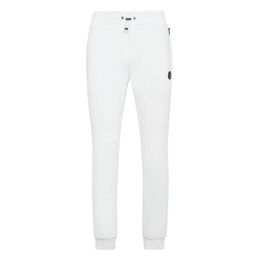 Jogginghose Plein Sport "Jogginghose", Herren, Gr. XXL, US-Gr&ouml;&szlig;en, wei&szlig; (01, wei&szlig;), Obermaterial: 88% Baumwolle, 12% Polyester, Hosen Jogginghose