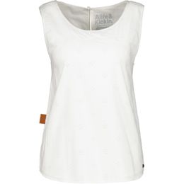 alife and kickin Blusentop ALIFE & KICKIN "Damen GiuliaAK A Kurzarmbluse, Bluse", Damen, Gr. L, wei&szlig;, 100% Baumwolle, Blusen Blusentop