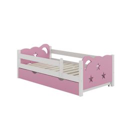 Vitalispa Kinderbett, Pink, Holzwerkstoff, 1 Schubladen, Rechteckig, 146x53x76 cm, Kinder- & Jugendzimmer, Jugendm&ouml;bel, Jugendbetten