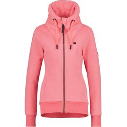 alife and kickin Sweatjacke ALIFE & KICKIN "Damen VivianAK Sweatjacke", Damen, Gr. L, orange (peach), 50% Baumwolle, 50% Polyester, Sweatjacken Sweatjacke