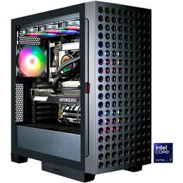 Cougar Gaming-PC "AIRFACE ECO BK Core Ultra 7 270K Plus 32GB DDR5 1TB SSD", schwarz, Microsoft Windows 11 Home (64 Bit), 32 GB RAM 1.000 GB SSD, Desktop-PCs, Windows 11, DDR5 RAM