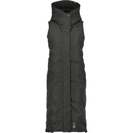 alife and kickin Steppweste ALIFE & KICKIN "Damen JuneAK Steppweste", Damen, Gr. S, schwarz (moonless), 100% Polyester, Westen Steppweste
