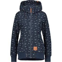 alife and kickin Winterjacke ALIFE & KICKIN "Damen JohannaAK Winterjacke, gef&uuml;tterte Jacke", Damen, Gr. L, blau (marine), 100% Polyester, Jacken Winterjacke