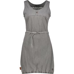alife and kickin Jerseykleid ALIFE & KICKIN "Damen DojaAK Sommerkleid, Kleid", Damen, Gr. L, Normalgr&ouml;&szlig;en, blau (steal denim), 95% Baumwolle, 5% Elasthan, Kleider Jerseykleid