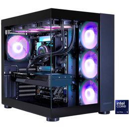 Cougar Gaming-PC "FV150 BK Intel Core Ultra 5 250KF Plus 32GB DDR5 1TB SSD", schwarz, Microsoft Windows 11 Home (64 Bit), 32 GB RAM 1.000 GB SSD, Desktop-PCs, Windows 11, DDR5 RAM