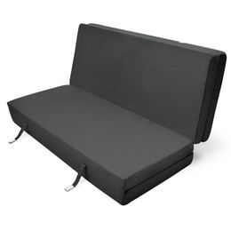 Beautissu Klappmatratze, Dunkelgrau, Textil, 120x7x195 cm, Schlafzimmer, Matratzen Shop, Matratzen, Klappmatratzen