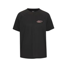 Kurzarmshirt Bench., Jungen, Gr. L (52/54), schwarz, Netz, Obermaterial: 89% Polyester, 11% Elasthan, bedruckt, unifarben, bequem h&uuml;ftlang, Rundhals, Raglan&auml;rmel abgesteppt, Shirts, mit sportlichem Motivdruck