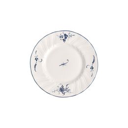 Villeroy & Boch Brotteller VILLEROY & BOCH "Brotteller Vieux Luxembourg &oslash; 15,5 cm wei&szlig;-blau", bunt (wei&szlig;, blau), Speiseteller