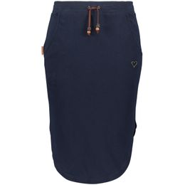 alife and kickin Sommerrock ALIFE & KICKIN "Damen HollyAK", Damen, Gr. L, blau (marine), 60% Baumwolle, 40% Polyester, R&ouml;cke