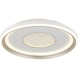 Globo LIGHTING LED Deckenleuchte "EILA", wei&szlig;, 1 Stk., Leuchten, Deckenlampe/rund/Wohnzimmer/Schlafzimmer/modern, LED Deckenleuchte