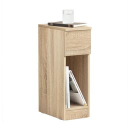 sobuy Nachttisch, Natur, Holzwerkstoff, 20x60x35 cm, Schlafzimmer, Nachttische