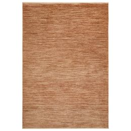 Teppich LUXOR living "Rocco", rot, braun, B:80cm H:11mm L:160cm, Polyester, Teppiche, Teppich, Vintage-Look, verschiedene Designs, mit Fransen, Wohnzimmer