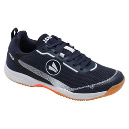 Hallenschuh Jako "J-MSADCORE", Damen, Gr. 37, dknavy, wei&szlig;, Synthetik, Textil, Schuhe Hallenschuh, Indoorschuh, nichtabf&auml;rbende Sohle