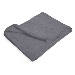 Wohndecke SETEX "Premium", grau (dunkelgrau), B:150cm L:200cm, Baumwolle, Polyester, Wohndecken, Wohndecke, besonders weich und kuschelig