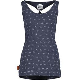 alife and kickin T-Shirt ALIFE & KICKIN "Damen LuciaAK B", Damen, Gr. L, blau (marine), 60% Baumwolle, 40% Polyester, Shirts T-Shirt