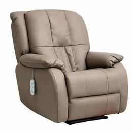 Happy Home Massagesessel Elektrischer Massagesessel mit R&uuml;cken- & Beinanhebung, 3D-Mechanismus HWP73-BRN
