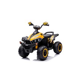 Chipolino Kinder Elektroquad ATV Speed Licht Musik 2 Motoren Fu&szlig;pedal bis 35 kg gelb
