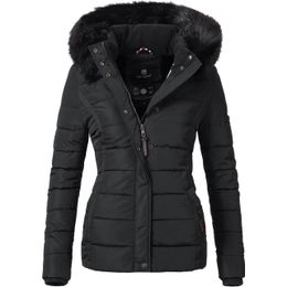 Steppjacke Navahoo "Miamor", Damen, Gr. XL (42), schwarz, Oberstoff: 100% Polyester. Futter: 100% Polyester. Wattierung: 100% Polyester. &Auml;rmelfutter: 100% Polyester. Kunstpelz: 90% Polyacryl, 10% Polyester, figurbetont Po-bedeckend, &Auml;rmel ohne &Auml;rmelschlitz Rippstrickb&uuml;ndchen kontrastfarben, Jacken Steppjacke