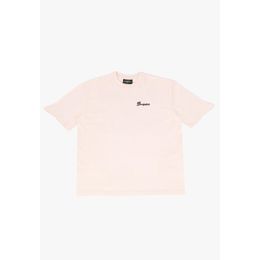 T-Shirt DROPSIZE "Dropsize HEAVY OVERSIZED MINDSET T-SHIRT", Jungen, Gr. L, coconut milk, 100% Baumwolle, bedruckt, oversize, Rundhals, Shirts T-Shirt