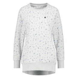 alife and kickin Sweatshirt ALIFE & KICKIN "Damen HelenAK Sweatshirt", Damen, Gr. L, blau (cloudy), 50% Baumwolle, 50% Polyester, Sweatshirts Sweatshirt