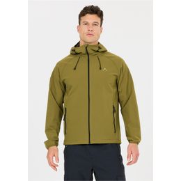 Softshelljacke WHISTLER "Kodie", Herren, Gr. 4XL, limette, 92% Polyester, 8% Elasthan, unifarben, normal, hoch geschlossener Ausschnitt, Jacken Softshelljacke, atmungsaktiv