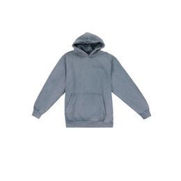 Kapuzensweatshirt DROPSIZE "Dropsize Dropsize REGULAR FIT HOODIE", Herren, Gr. XS, washed grau, 70% Baumwolle, 30% Polyester, unifarben, Rundhals, Sweatshirts