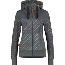 alife and kickin Kapuzensweatjacke ALIFE & KICKIN "Damen PalinaAK B Kapuzensweatjacke, Sweatjacke", Damen, Gr. M, schwarz (moonless), 50% Baumwolle, 50% Polyester, Sweatjacken