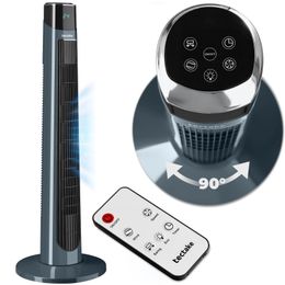 TecTake&reg; Turmventilator, 90&deg; Schwenkfunktion, 12-Stunden-Timer, extrem leise und energiesparend