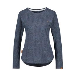 alife and kickin Langarmshirt ALIFE & KICKIN "Damen LeaAK B", Damen, Gr. M, blau (marine), 60% Baumwolle, 40% Polyester, Shirts Langarmshirt