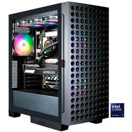 Cougar Gaming-PC "AIRFACE ECO BK Core Ultra 7 270K Plus 32GB DDR5 1TB SSD", bunt (schwarz), Microsoft Windows 11 Home (64 Bit), 32 GB RAM 1.000 GB SSD, Desktop-PCs, Windows 11, DDR5 RAM