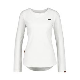 alife and kickin Langarmshirt ALIFE & KICKIN "Damen LeaAK A Langarmshirt", Damen, Gr. L, wei&szlig;, 60% Baumwolle, 40% Polyester, Shirts Langarmshirt