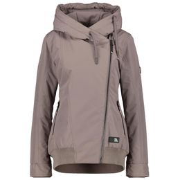 alife and kickin Winterjacke ALIFE & KICKIN "Damen KiddoAK Kurzjacke, &Uuml;bergangsjacke", Damen, Gr. L, braun (shiitake), 100% Polyester, Jacken Winterjacke
