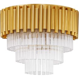 NOVA LUCE Deckenleuchte "MAGNOLIA", gold, 5, &Oslash; 40cm, 1 Stk., Leuchten, Ohne Leuchtmittel, Deckenleuchte